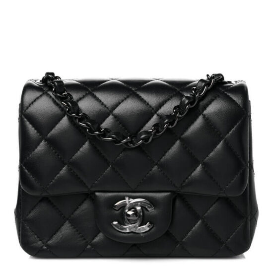 Chanel Mini Square Bag Review: Flap Bag, Pouch, Caviar + Lambskin ...